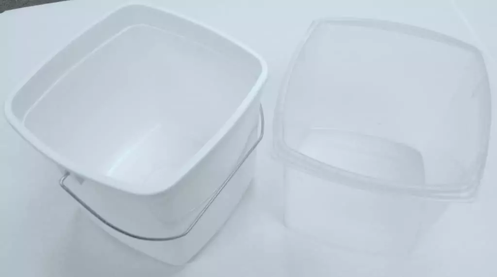 Durable Square Plastic Buckets & Containers by C.L. Smith