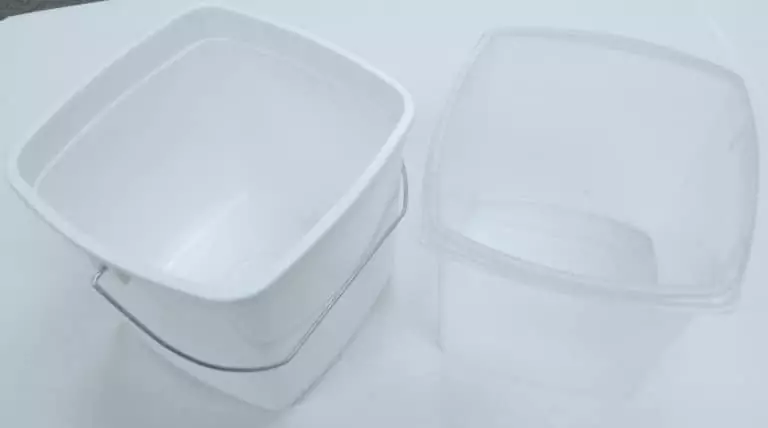 Durable Square Plastic Buckets & Containers by C.L. Smith